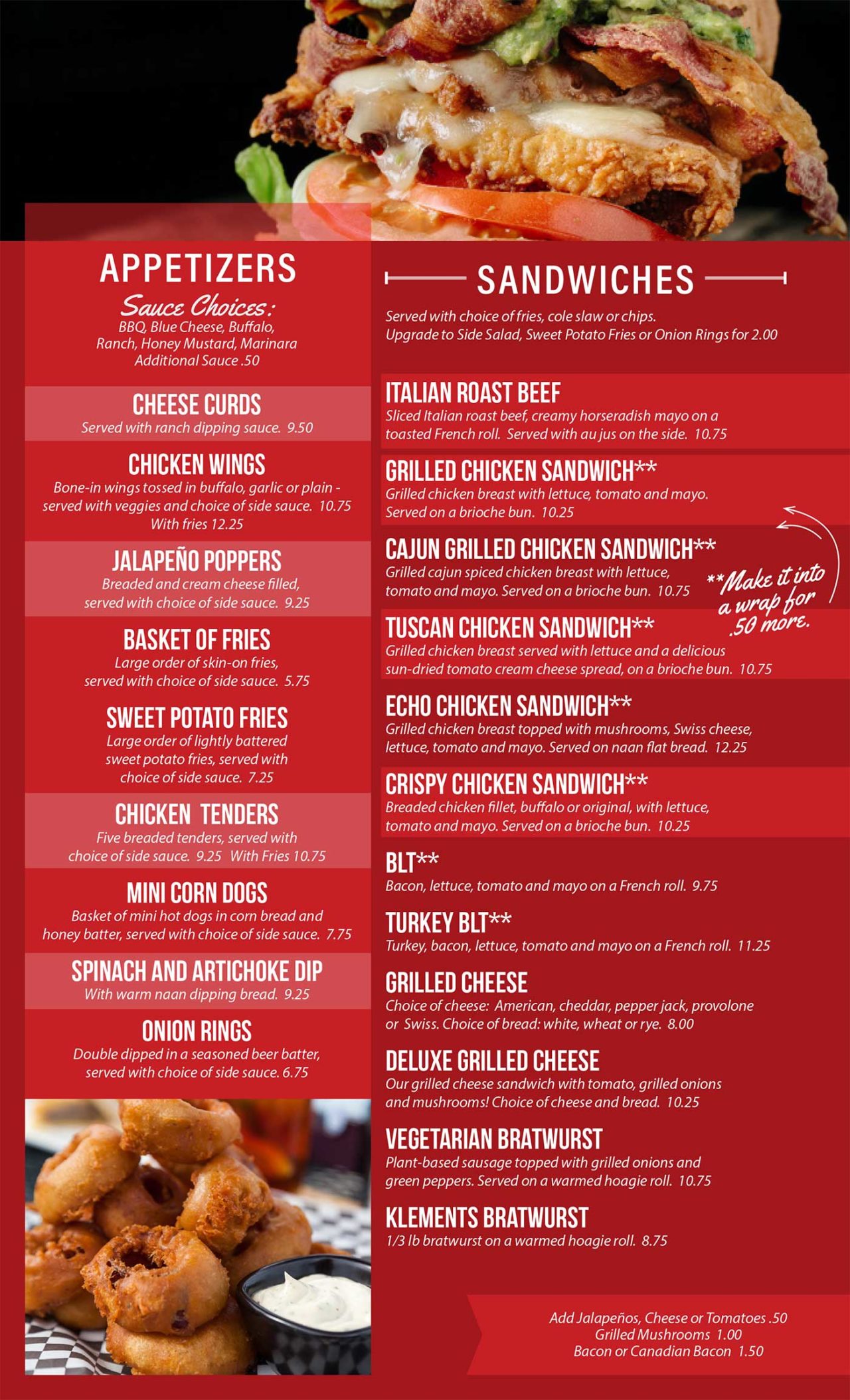 Our Menu | Echo Tap Madison