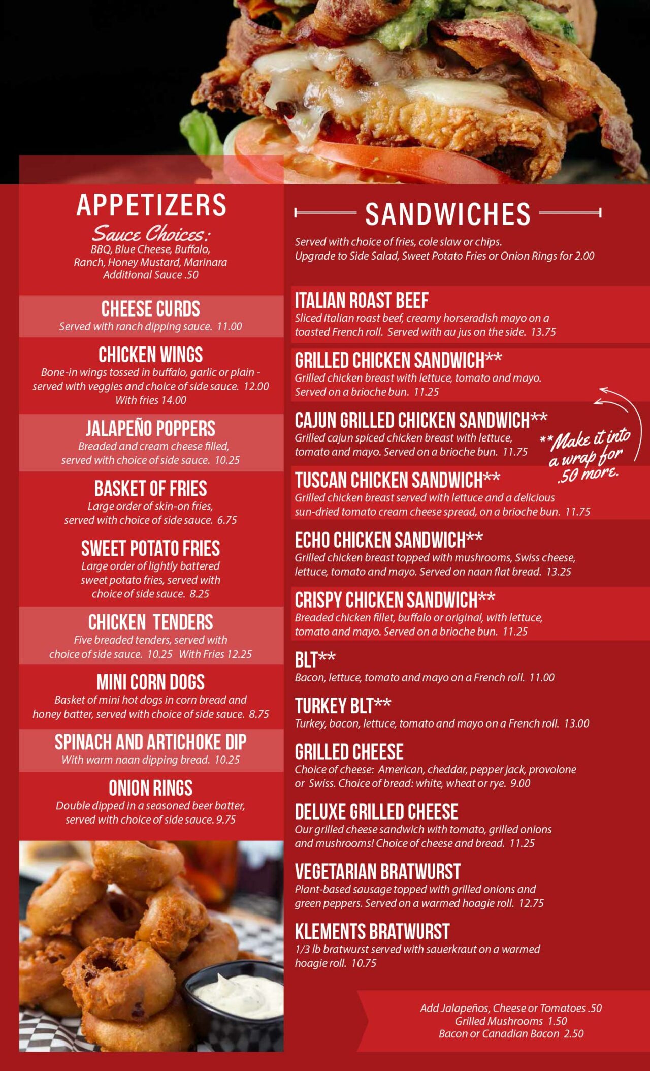 Our Menu | Echo Tap Madison